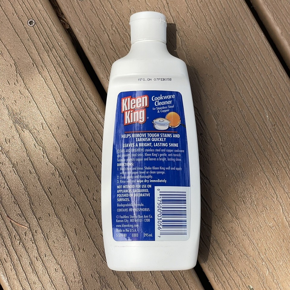 Kleen King Cookware Cleaner Liquid For Stainless Steel And Copper 14oz ...