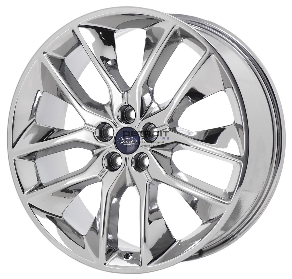 20" FORD EDGE PVD BRIGHT CHROME WHEELS-H RIMS FACTORY OEM 10046 ...