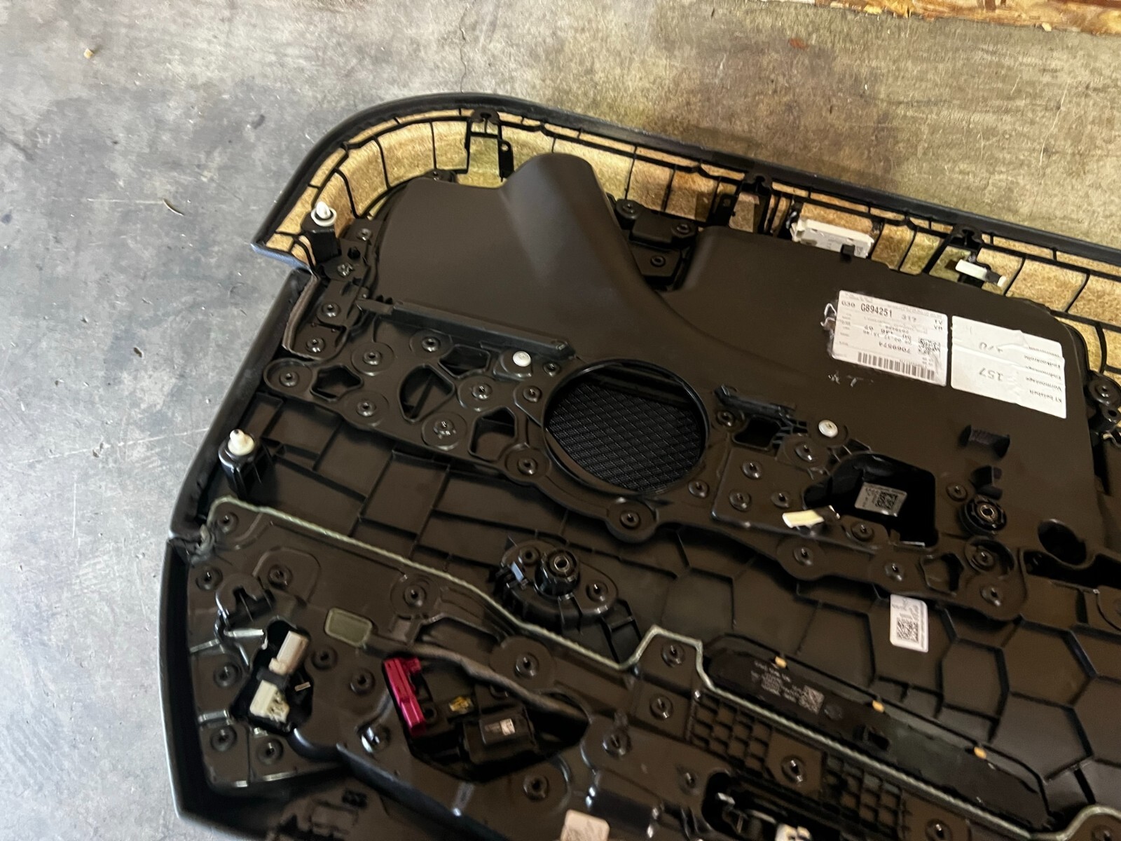 BMW G30 G31 FRONT RIGHT SIDE DOOR PANEL NAPPA LEATHER EXCLUSIVE SEAM ...