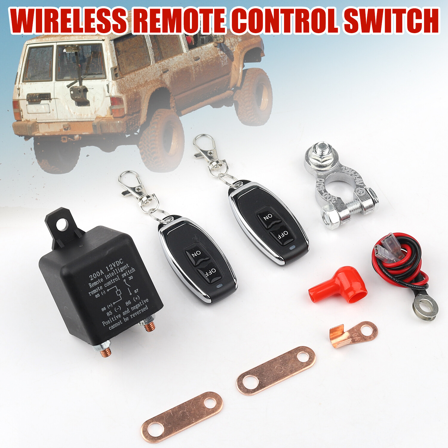 Car Battery Switch Disconnect Power Kill Master Isolator Cut Off Remote ...