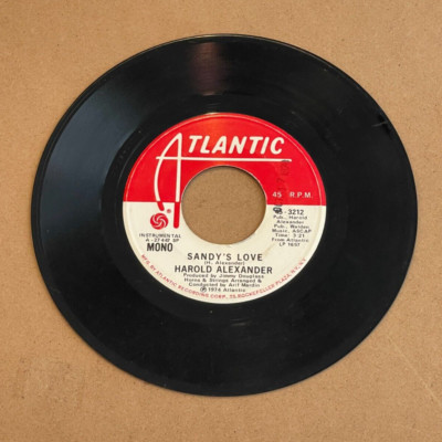 HAROLD ALEXANDER SANDY'S LOVE MONO/STEREO ATLANTIC 45 3212 | eBay
