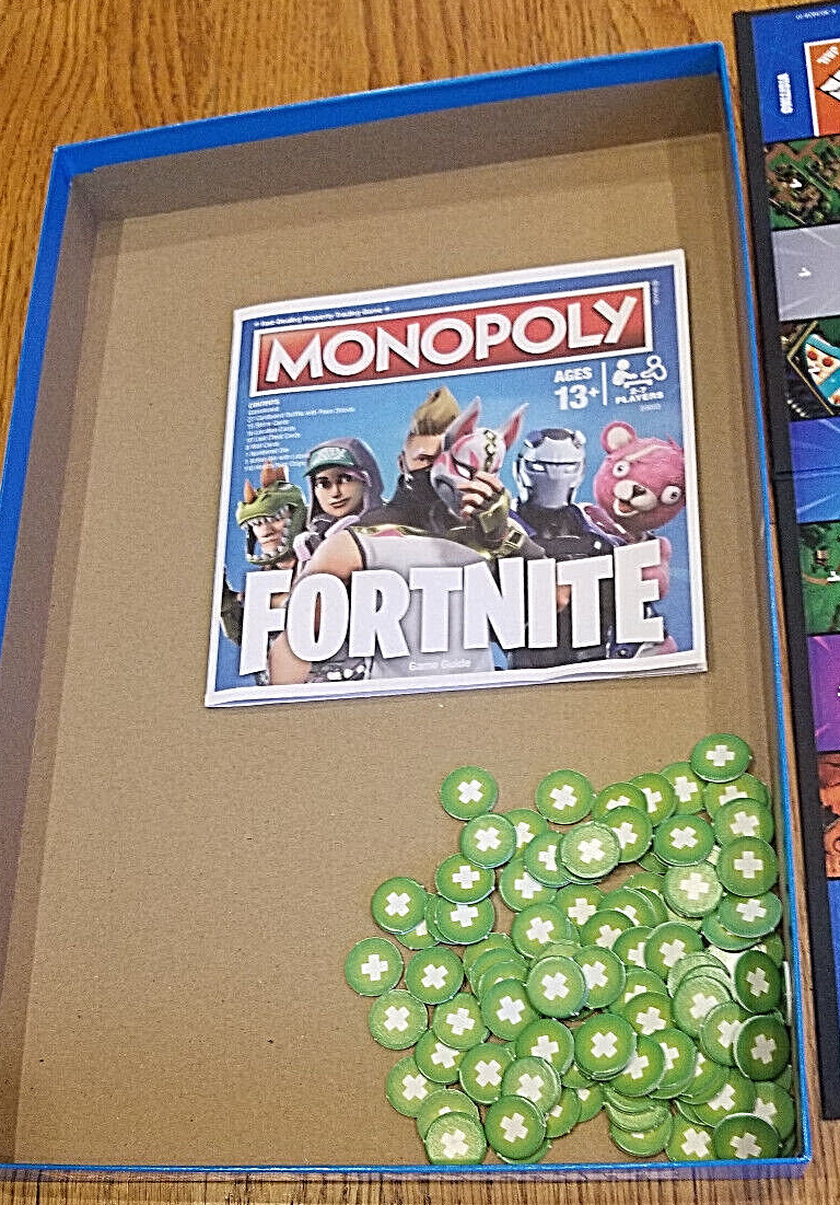 FORTNITE MONOPOLY BOARD GAME 100% Complete w/Instructions Gaming ...