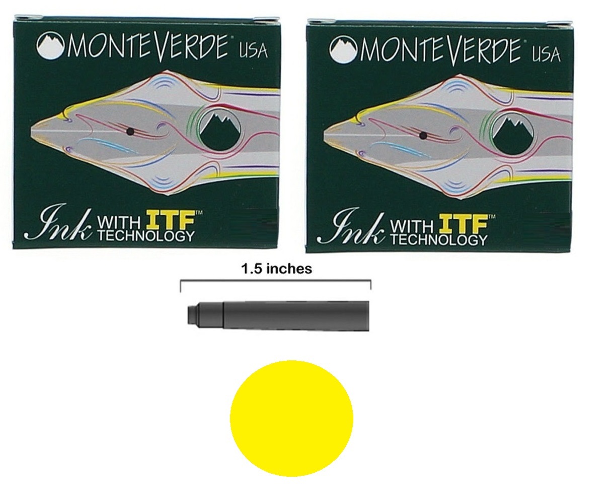12 Monteverde International Standard Fountain Pen Ink Cartridges ...