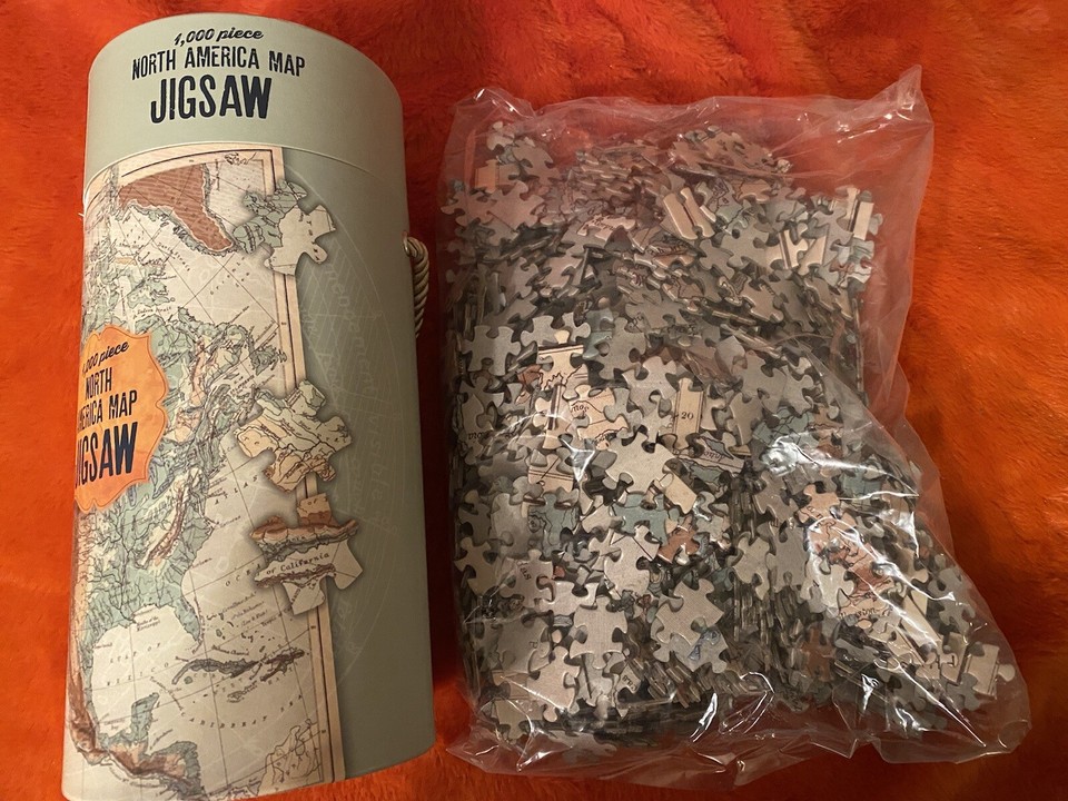 Ultimate Jigsaw Club North America Map Jigsaw Puzzle 1000 Pieces NOB | eBay