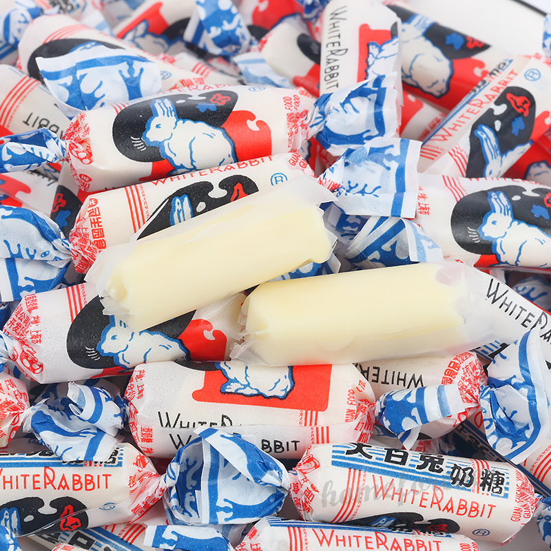 500g Chinese Dabaitu White Rabbit Milk Candy Snack Food Gift 中国大白兔奶糖零食 ...
