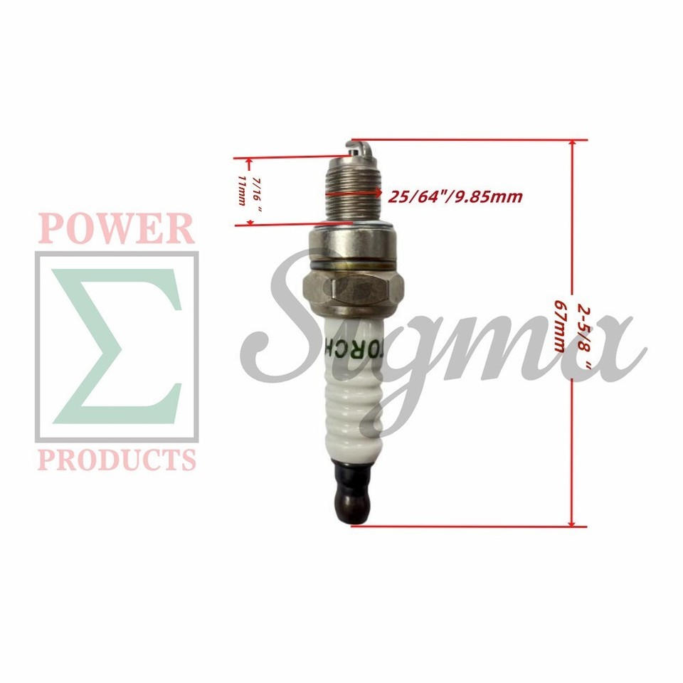 Ignitor Parts#39 and Spark Plug for PREDATOR Inverter Generator 2000W ...