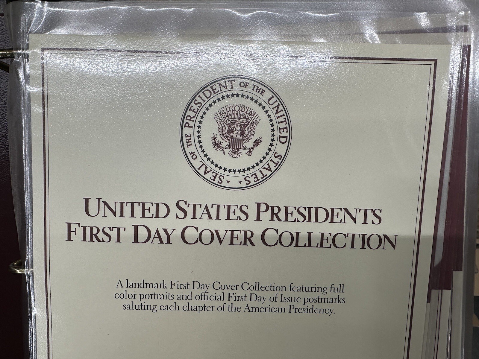 complete Presidents of The United States First Day Cover Stamp ...