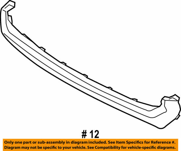 53122-48050 Toyota Moulding Radiator Grille Lower 5312248050 Genuine ...