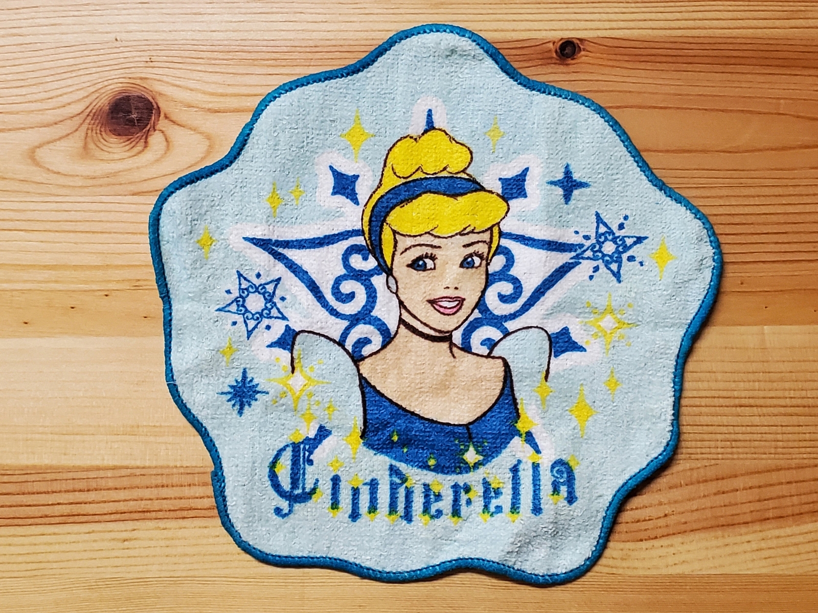 Yujin Disney Princess Characters World Face Towel Wash Cloth Cinderella ...