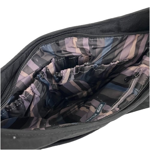 Lug Canopy LOVE Black Nylon Crossbody Hobo Bag Adjustable Strap RFID ...