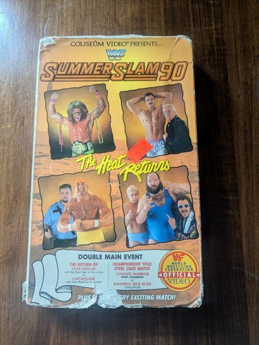 Summer Slam VHS Coliseum Video '90 Summer Slam hulk Ultimate Warrior | eBay
