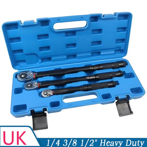 PRO 3 Piece Calibrated Torque Wrench Set 2-230NM 1/4 3/8 1/2" Heavy ...