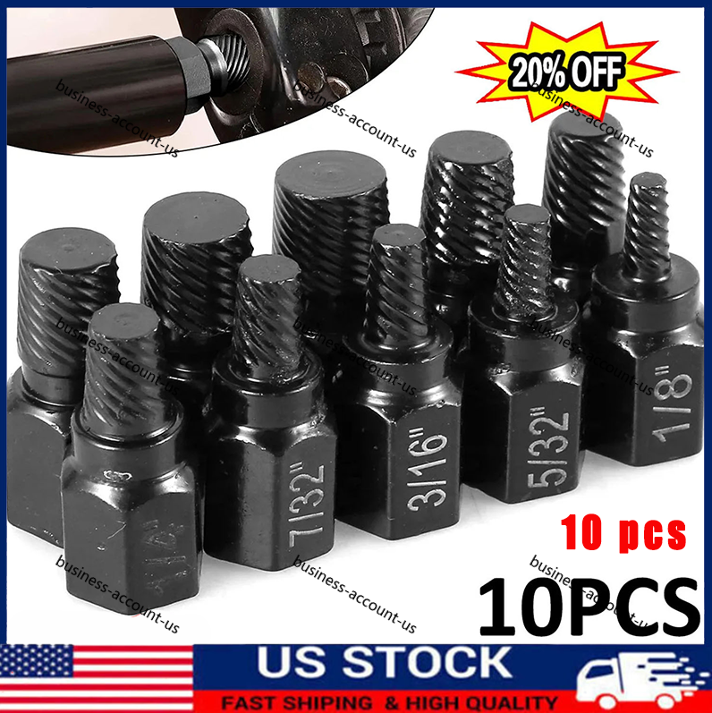 Broken Head Bolt Screw Cap,Extractor Screw Hexagon 10PC Socket Bolt ...