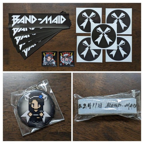 BAND-MAID Sticker Set Can Badge Keychain Rubber Band Music Japan | eBay