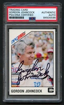 Gordon Johncock #49 signed autograph 1983 PPG Indy A&S Racing Card PSA ...