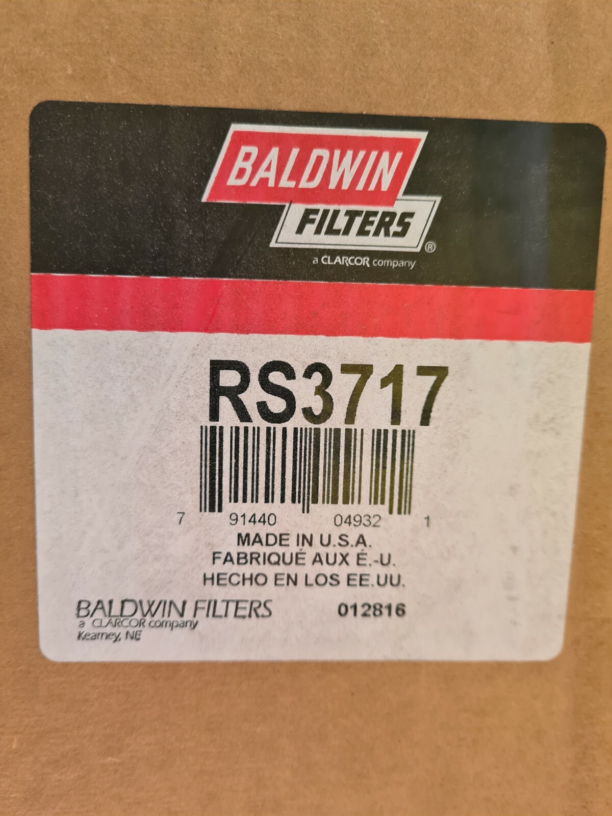 BALDWIN Filters RS3717 Radial Seal Inner Air Element Replaces Donaldson ...