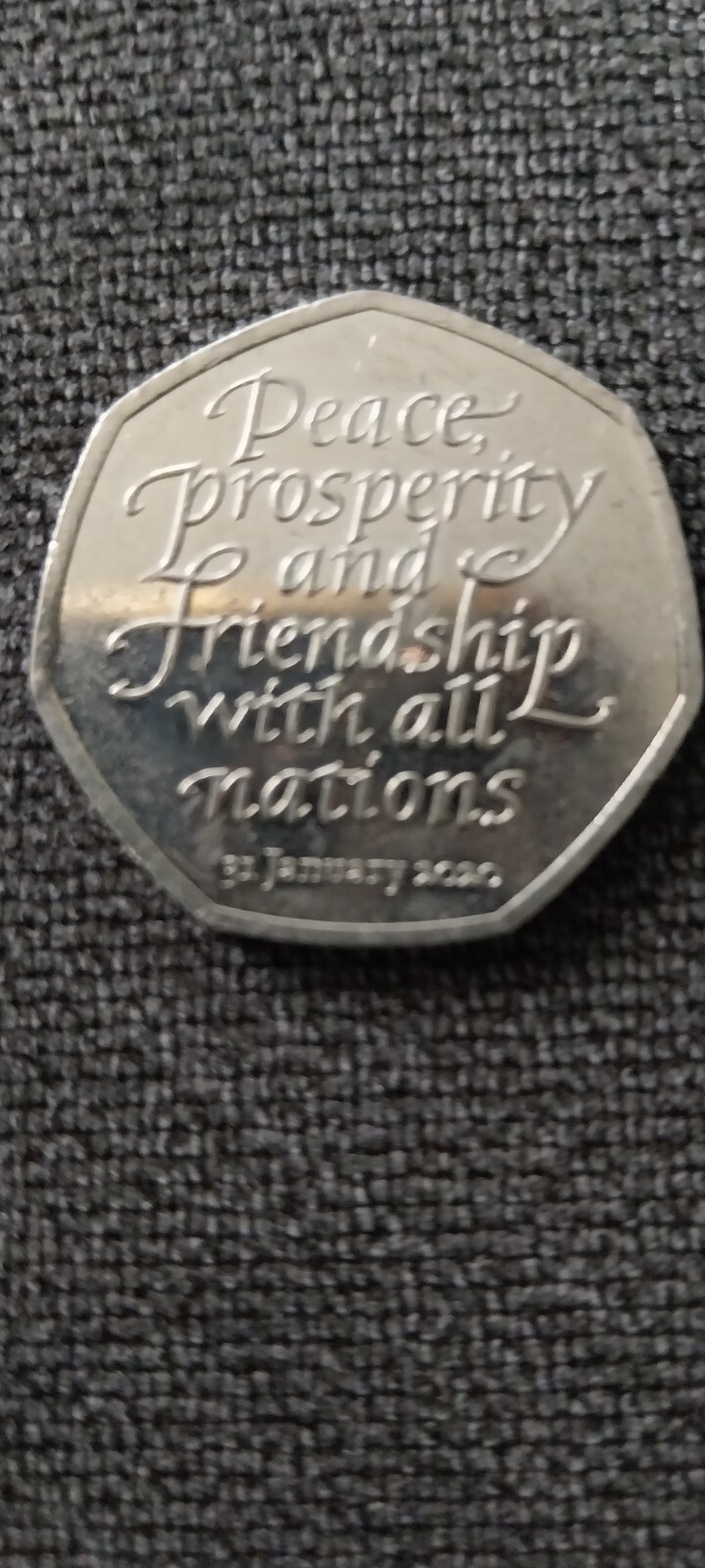 rare brexit 50p coin peace prosperity | eBay UK