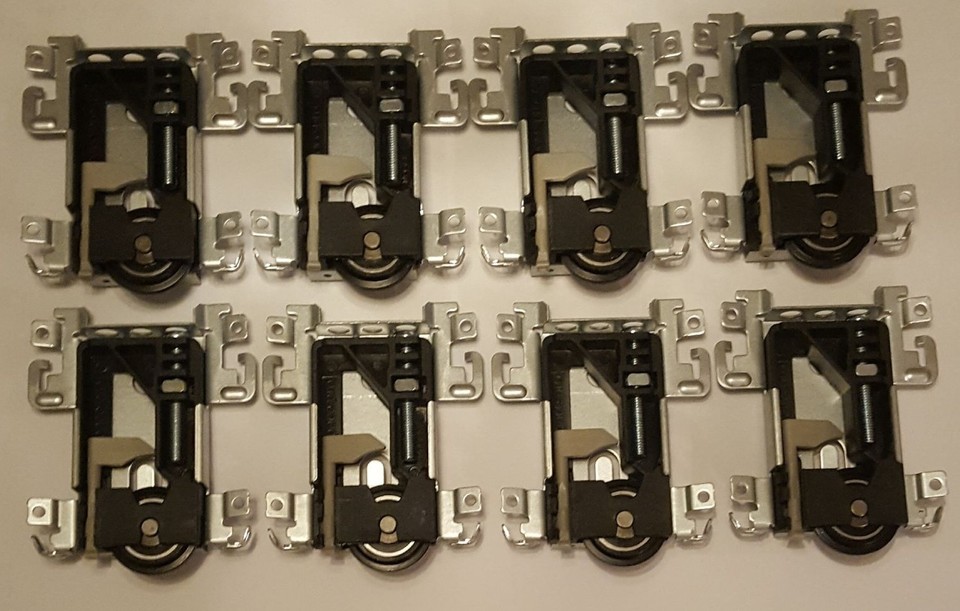 8 X SpacePro 17-4264Y-000 TA-C2-8 sliding wardrobe door Wheels/Runner ...