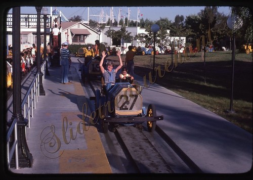 Great America Park Barney Race Track Car California 35mm Slide 1970s ...