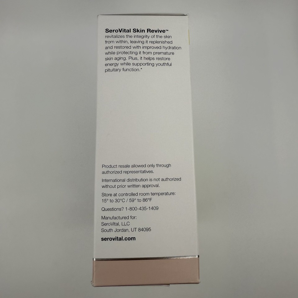 NEW SeroVital Skin Revive 40 Day Supply 240, AntiAging Skin Care Sealed ...