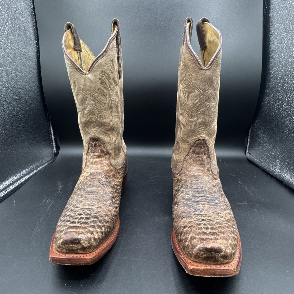 Nocona NL5025 Brown Snake Rattle Print Women’s 7b Cowgirl | eBay
