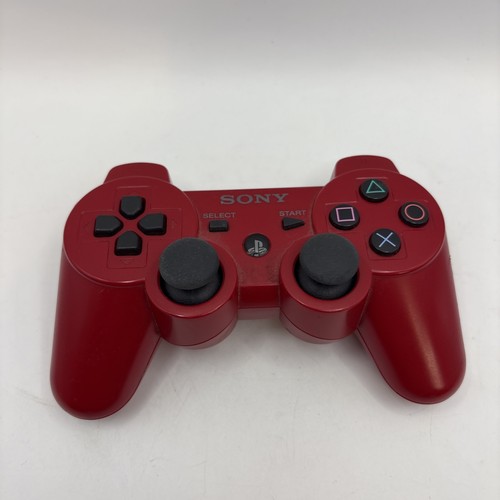 GENUINE Sony Playstation 3 PS3 DualShock 3 RED Controller OEM CECHZC2U ...