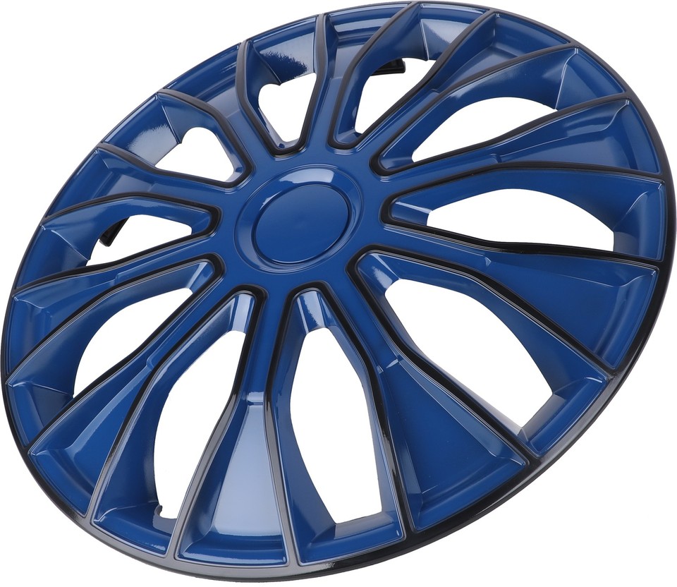 Universal 4Pcs 15 Inch Hubcaps Wheel Rim Cover Hubcaps Black & Blue ...