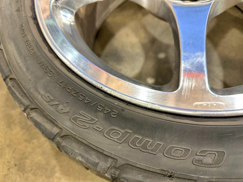 97 - 04 CHEVROLET CORVETTE C5 OEM ALLOY POLISHED RIMS WHEELS TIRES 18X9 ...