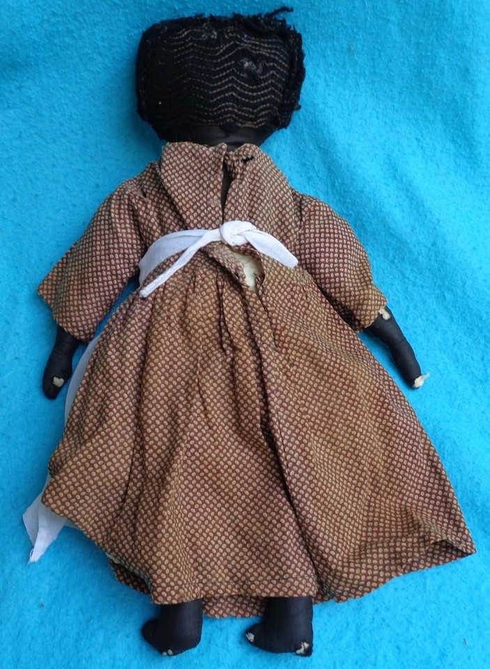 Antique Black Cloth Rag Doll 1890s All Original | eBay