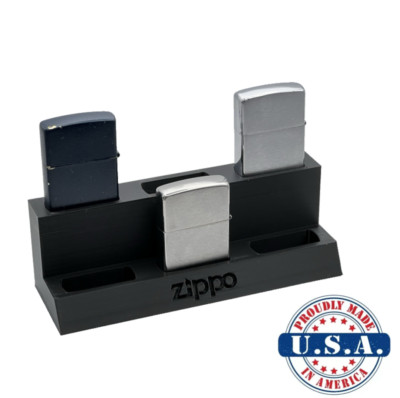 Zippo Lighter For 6 Lighters - Display Stand Sturdy Base Holder Desktop ...