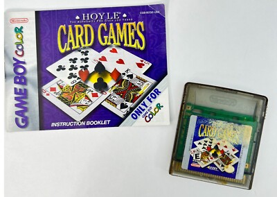 Hoyle Card Games Game Cartridge & Manual Included Nintendo Game Boy ...