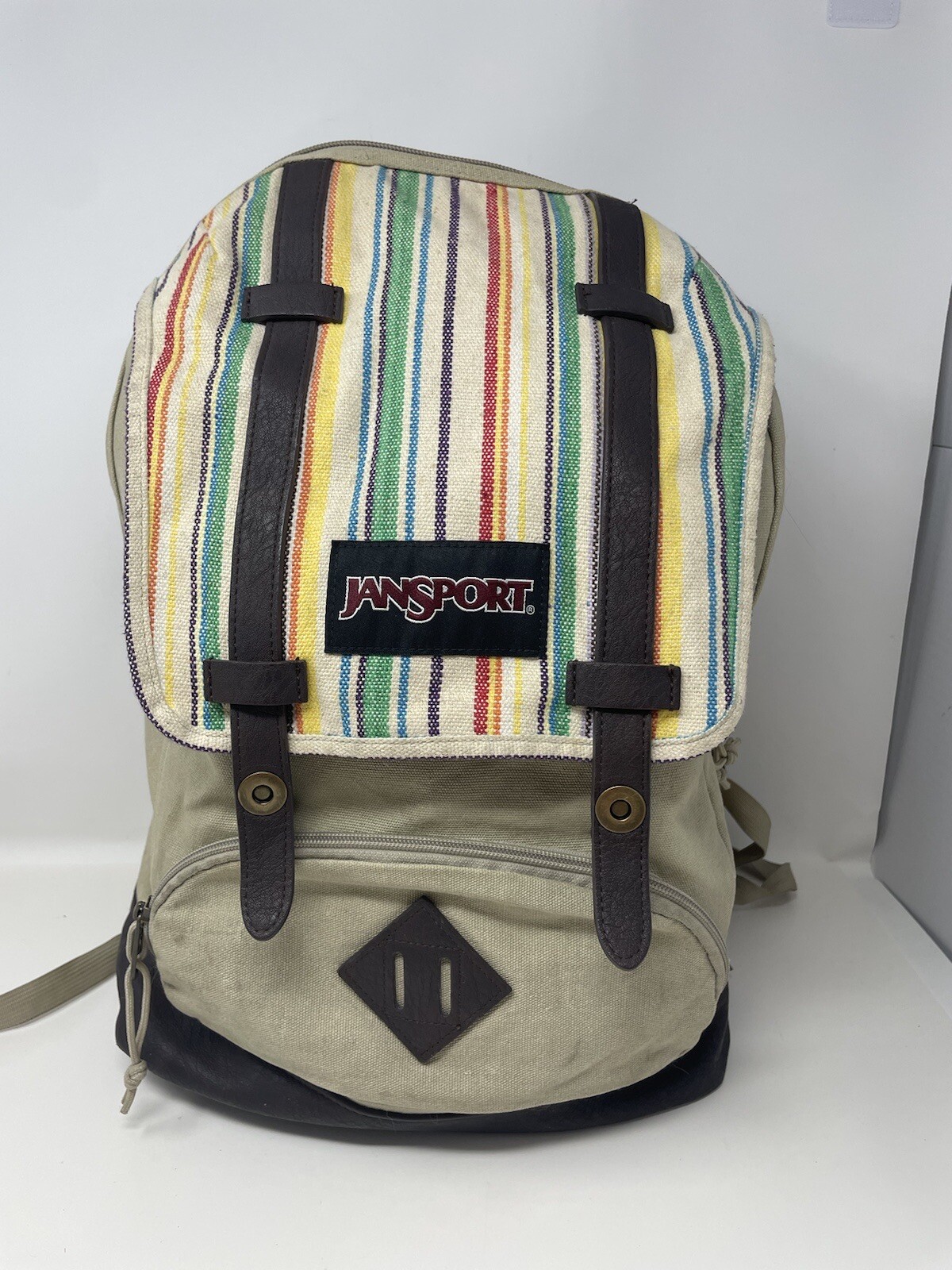 Vintage Jansport Baughman Backpack Desert Beige - Gem