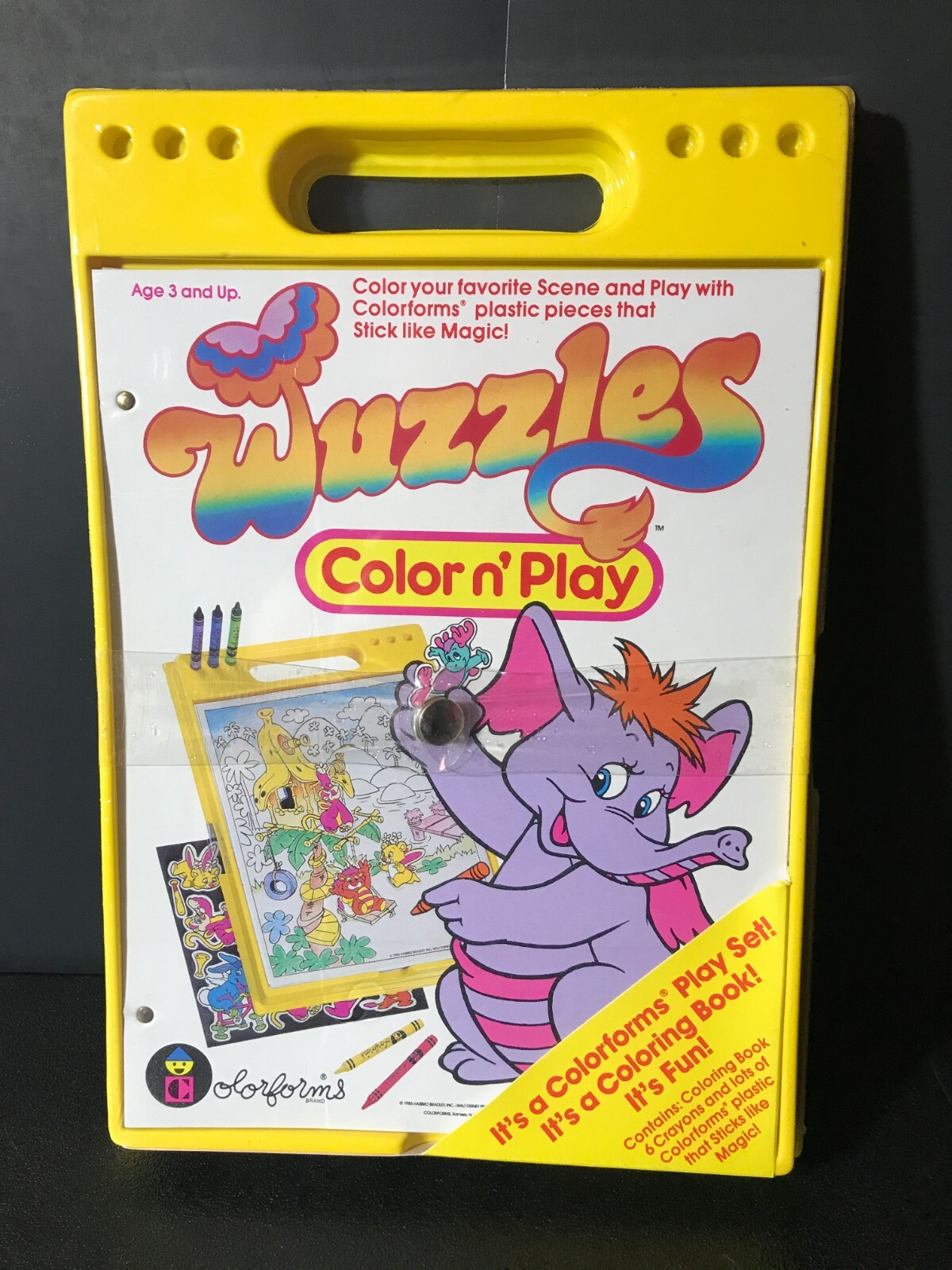 Wuzzles Colorforms Color N Play Coloring Book | eBay
