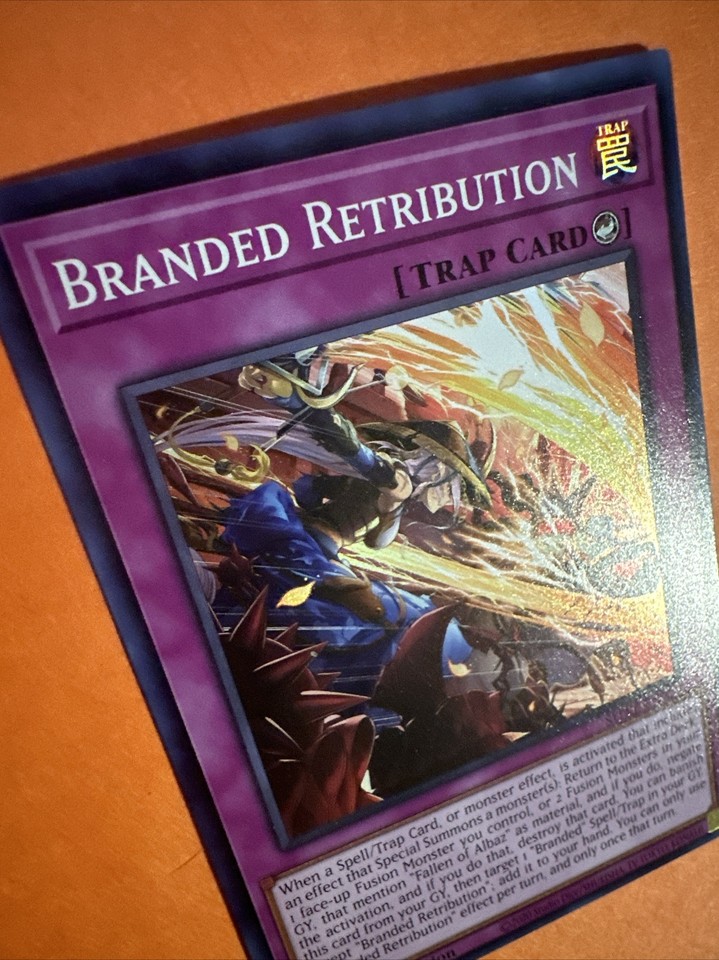 YUGIOH Branded Retribution SDAZ-EN032 Super Rare Card 1st Edition NM ...