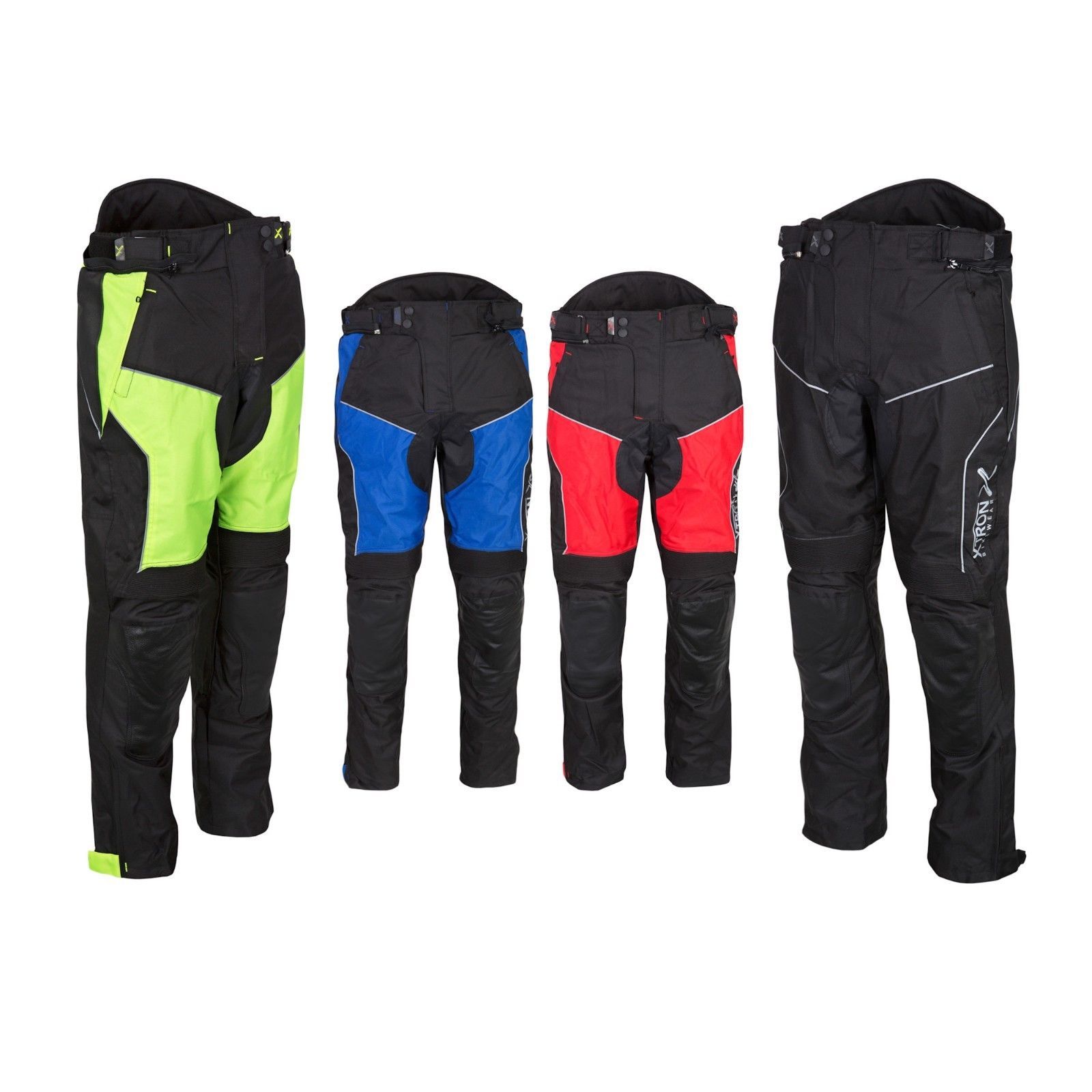 NEW Motorbike Motorcycle Waterproof Cordura Textile Trousers Pants CE ...