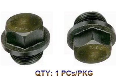 Metric Fitting M12 M12X1 M12X1.0 Male Thread Hex Head Plug Black Steel ...