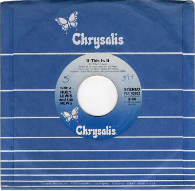 Huey Lewis And The News – If This Is It 1984 Chrysalis Rock VG+ | eBay