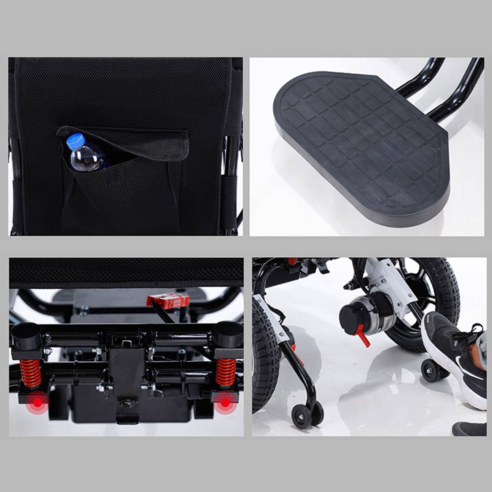 Lightweight Electric Wheelchair Folding Foldable Power Mobility Aid ...