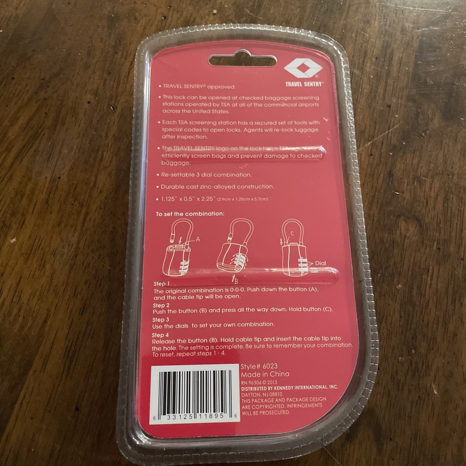 G Force Luggage Lock TSA Approved Orange New in a Package | eBay