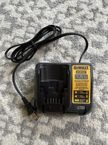 DEWALT BATTERY CHARGER DCB107 Lithium-Ion Battery Charger, 12v/20v | eBay