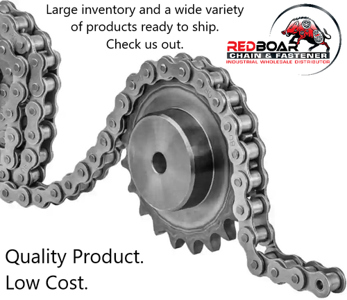 #80-2R Double Strand Riveted Roller Chain 10FT Roll with Connecting ...