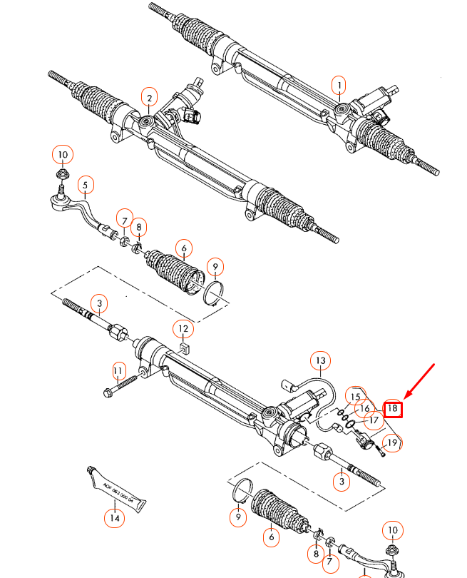 Audi A4 B8 Steering Servotronic Converter LHD 8E1998317A Genuine for ...