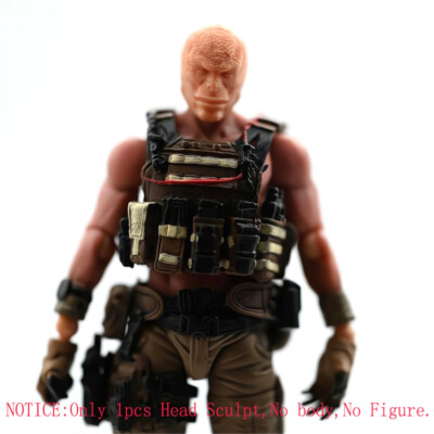 Blank 1/18 Scale Boss Professor Lizard Head Sculpt Unpainted Fit 3.75 ...