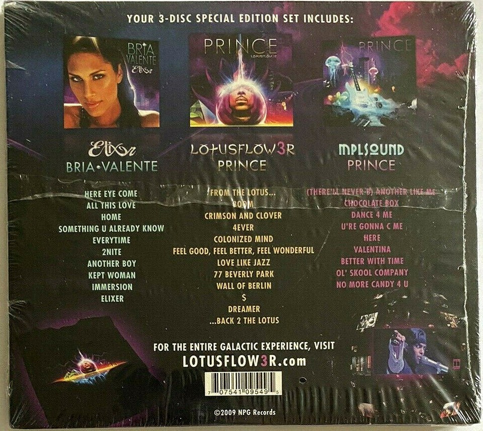 PRINCE LOTUSFLOW3R 3-DISC SPECIAL EDITION 2009 CD SET - BRAND NEW ...