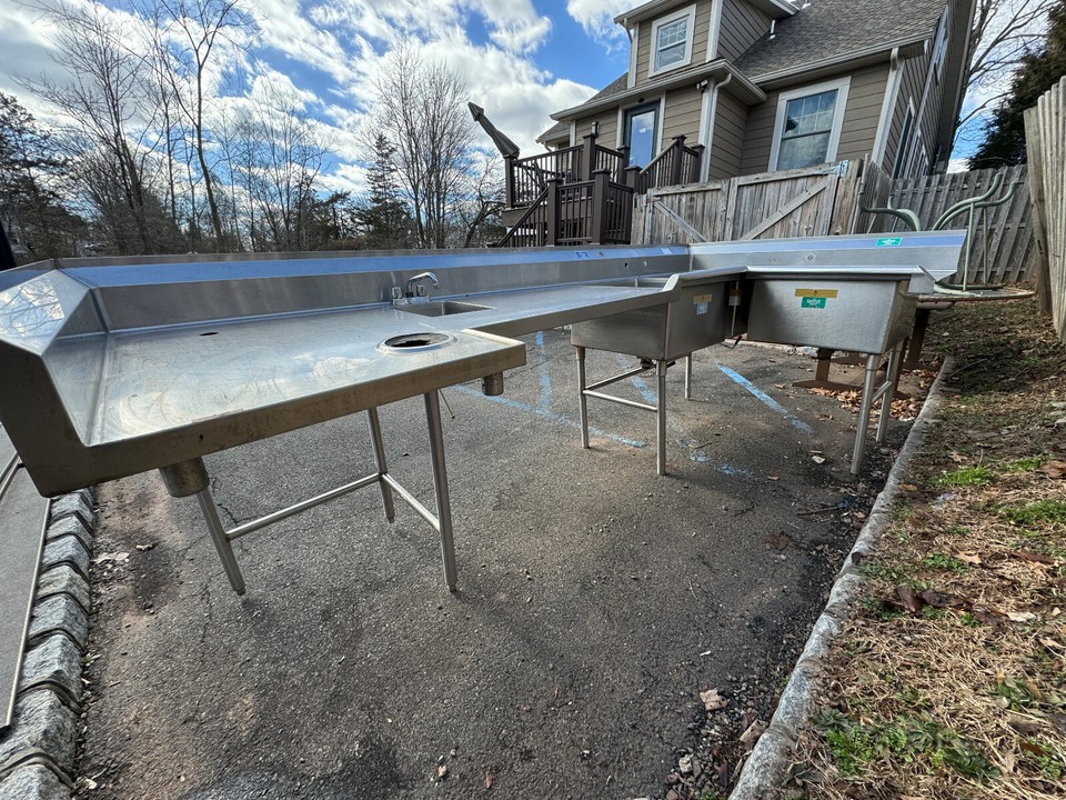 Stainless Steel Sink 4 Compartment Commercial Kitchen Bar Restaurant ...