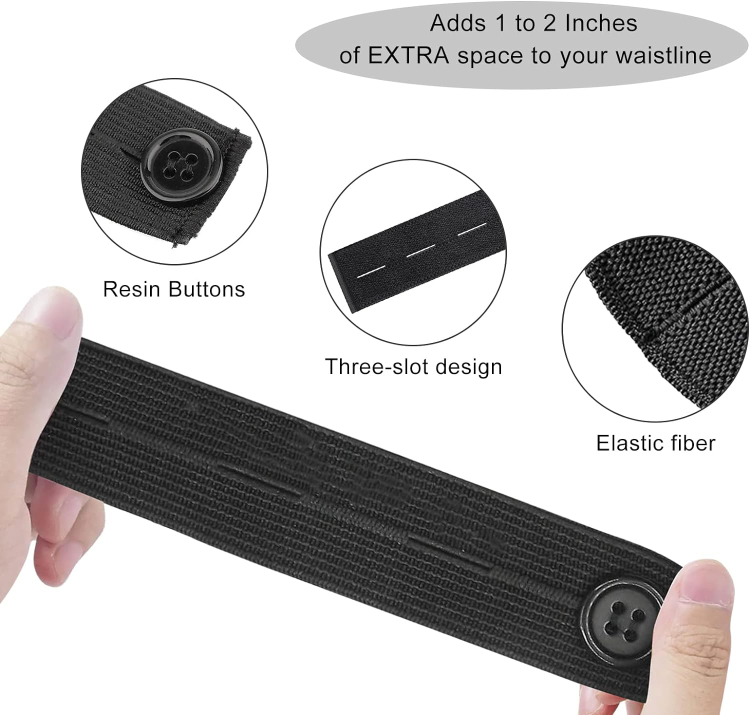 Andiker 5Pcs Waist Extender for Trousers, Adjustable Trouser Button ...