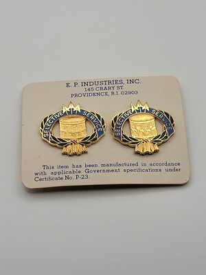 Vintage US Army Selective Service Distinctive Insignia Pins | eBay