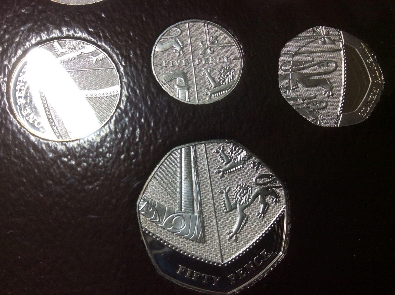 2008 EMBLEMS OF BRITAIN & ROYAL SHIELD ARMS SILVER PROOF SET COINS - 14 ...