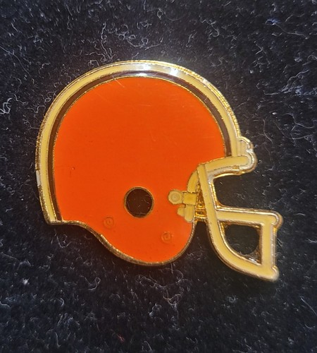 VINTAGE CLEVELAND BROWNS HELMET COLLECTOR PIN NFLP 1987 MFG By Peter ...