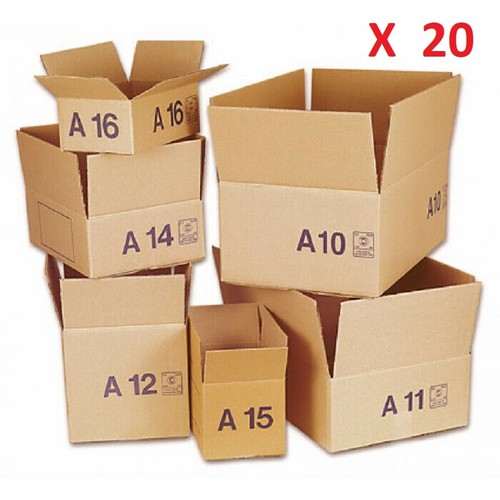 20 Cartons d’expédition GALIA , A16 / A15 / A14 / A13 / A12 / A11/ A10 ...